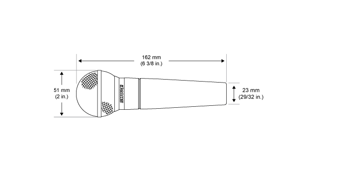 The Shure SM58 Premium Wired Dynamic Vocal Microphone